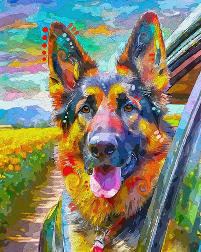 The Traveling Shepherd Mini Print (Ltd. Edition) | Dean Russo Art