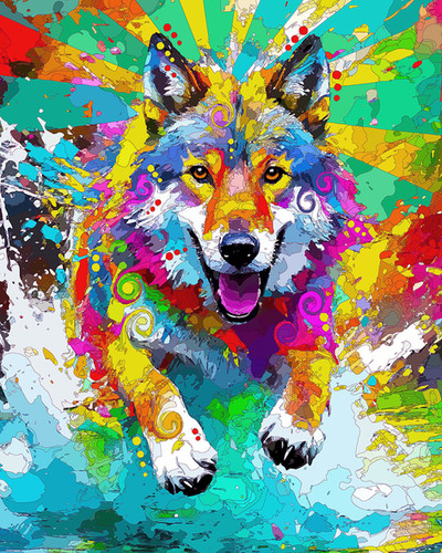 The Water Wolf Mini Print (Ltd. Edition) | Dean Russo Art