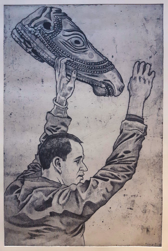 Steve Lopes, 'Figure with horse icon', 2021 | SDFA