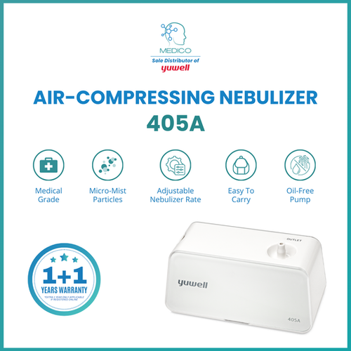 Yuwell Air Compressing Nebulizer Machine 405A - For Home Use | MaNaStore