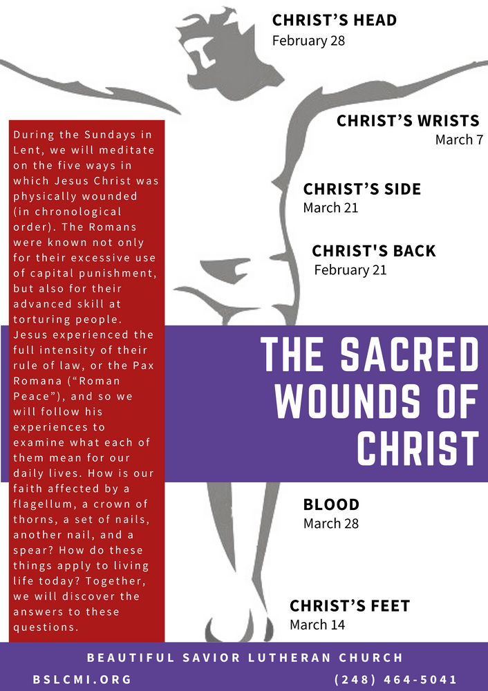 The Sacred Wounds of Christ Worship Series