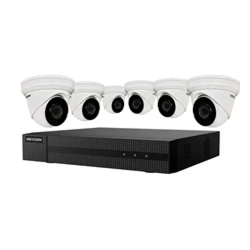 Hikvision IP Security Camera Kit 8 Channel 4K NVR with 6 x 4MP Turret ...