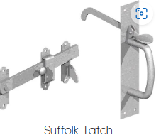 18' Tee Hinges, 6' Padbolt, Suffolk Latch (PACK) GALVANISED | Artisan ...