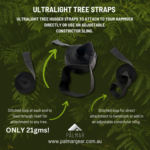 2 x Ultralight Dyneema tree straps | Pålmar Gear