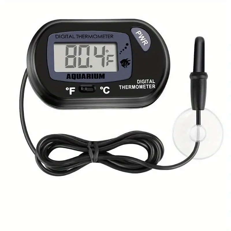 GOXAWEE LCD Digital Aquarium Thermometer, Fish Tank Thermometer ...