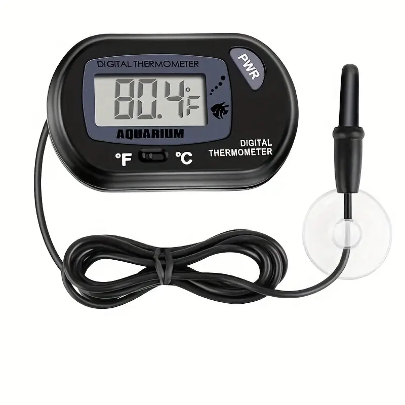 GOXAWEE LCD Digital Aquarium Thermometer, Fish Tank Thermometer ...