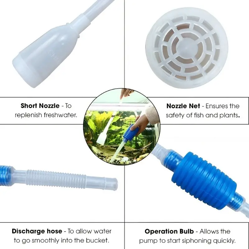1pc Easy-to-Use Aquarium Siphon For Quick Water Changes And Gravel ...