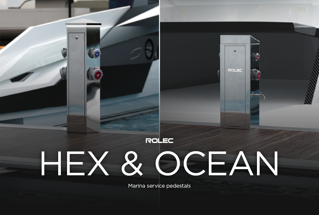 Rolec Launches New HEX & OCEAN Marina Service Pedestals at Metstrade 2025