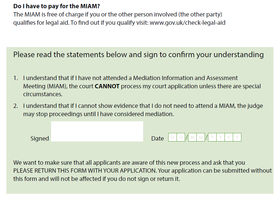 How to fill a C100 Child Arrangements Order form?