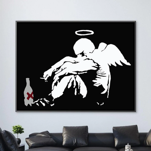 Fallen Angel - Banksy | Canvas Castle