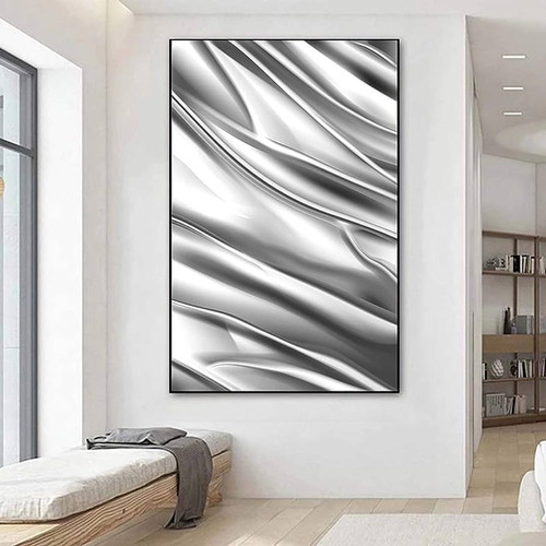 Silver Abstract | Canvas Castle