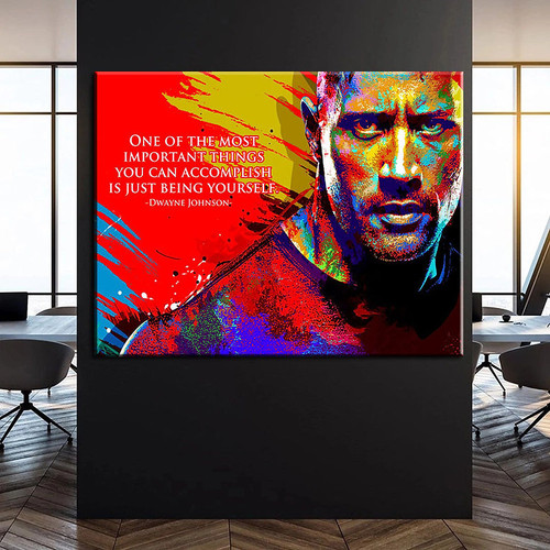 The Rock - Be Yourself | Canvas Castle