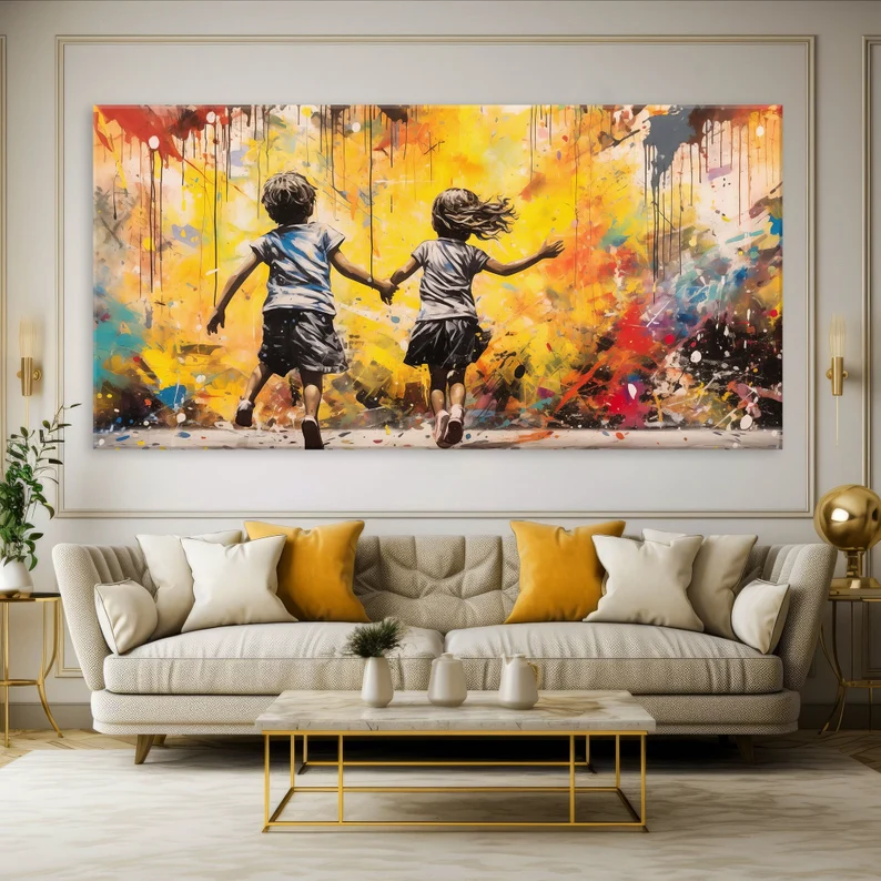 Banksy - Children | Canvas Castle