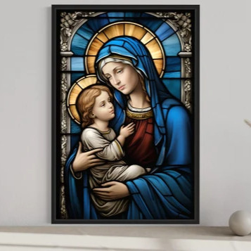 Madonna with Jesus | Canvas Castle