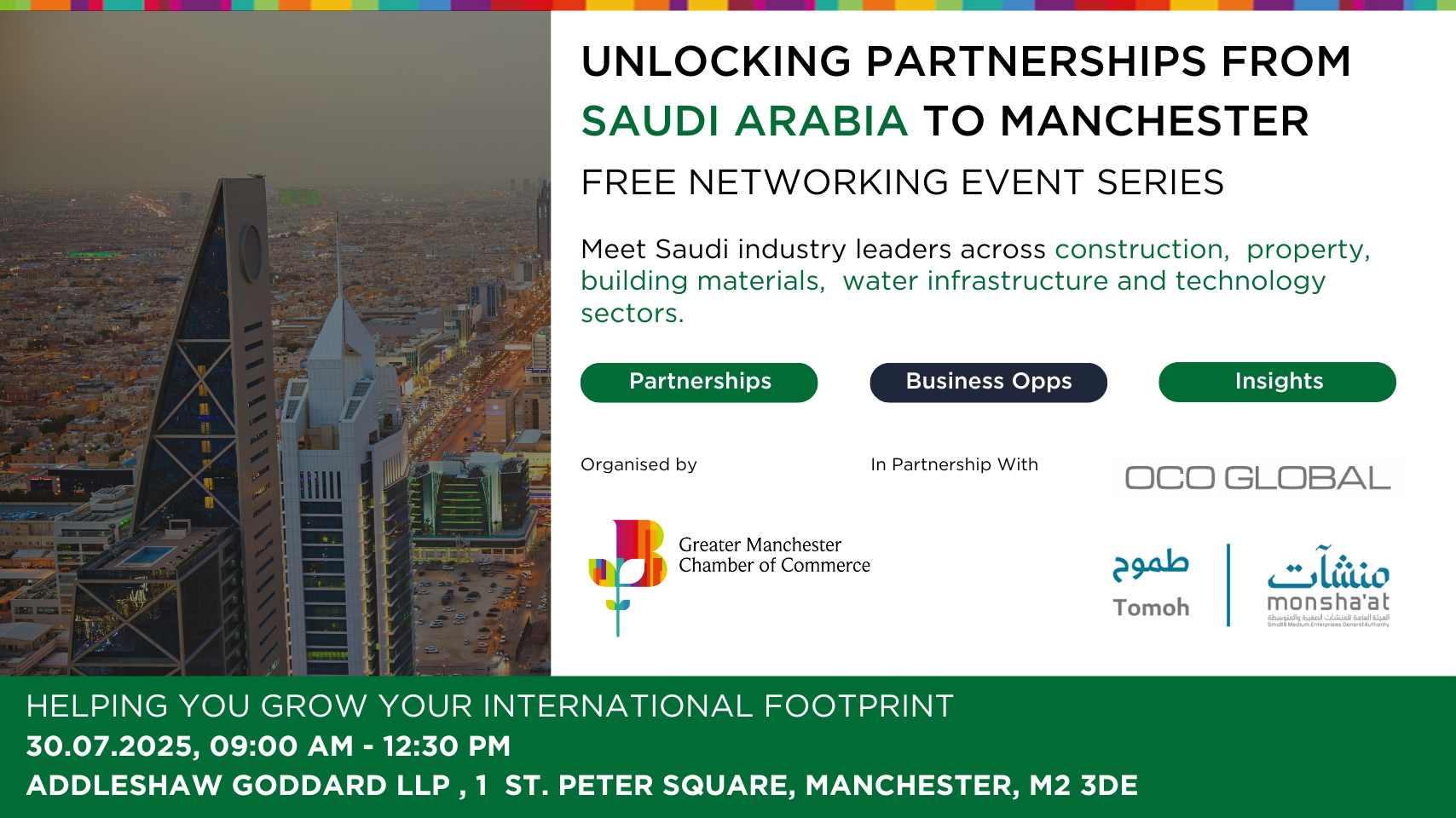 Unlocking Partnerships from Saudi Arabia to Manchester | GMCC Trade Hub