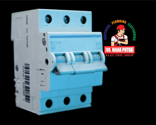 MCB 3 PASS 10 AMPERE MERK HAGER. MINIATURE CIRCUIT BREAKER ...