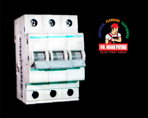 MCB 3 PASS 20 AMPERE MERK HAGER. MINIATURE CIRCUIT BREAKER ...