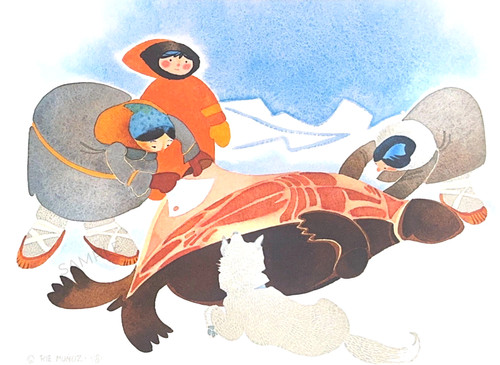 Skinning an Oogruk | Rie Muñoz Gallery