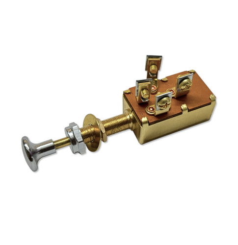 Cessna 3-Position Push/Pull Landing/Taxi Light Switch OFF/ON/ON | 0713035