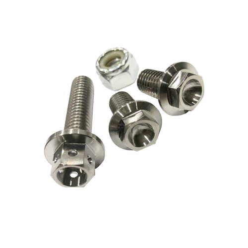 Titanium Manifold Backing Plate Bolts and Nut | TiBill's Race Parts