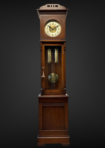 German Oak Grandfather Clock | CJ Clocks