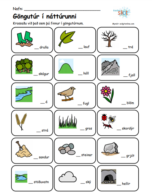 Göngutúr í náttúrunni