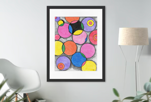 Circles of Confusion Abstract Wall Art Poster | B Techniques