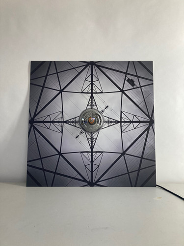 Pylon lampPylon photograph, shot on film 6x6, then printed onto ...