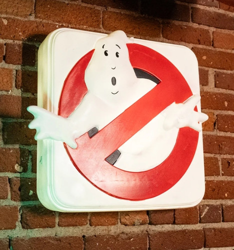 Ghostbusters (1984) No Ghost Light - Up Sign | Big E's Collectibles