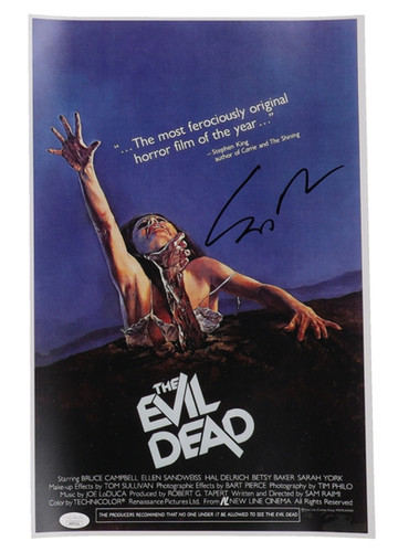 Sam Raimi Signed "The Evil Dead " 11x17 Movie Poster | Big E's Collectibles