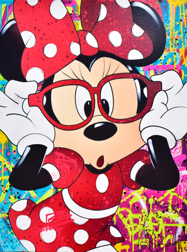 MINNIE MOUSE STYLE - MINNIE POP ART - MINNIE STREET ART | VINCENT BARDOU