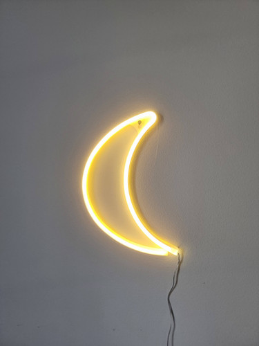 Crescent Moon Neon Sign | Cedar and Sage