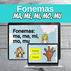 Boomcarda Fonemas ma, me, mi, mo, mu | Mama Melissa