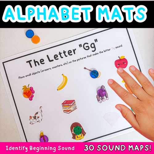 Beginning Sounds Mats | Mama Melissa
