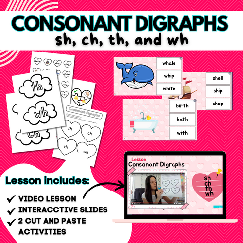 Consonant Digraph Presentation + Lesson Pack | Mama Melissa
