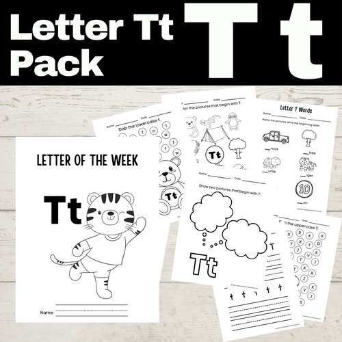 Letter of the Week Pack -Letter T | Mama Melissa