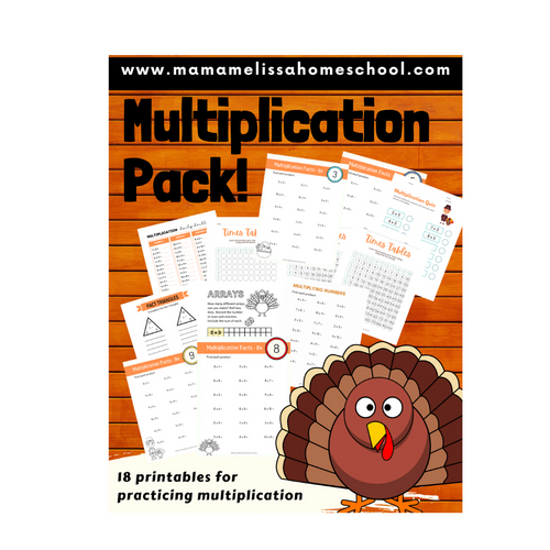 Multiplication Worksheets -Thanksgiving Theme | Mama Melissa