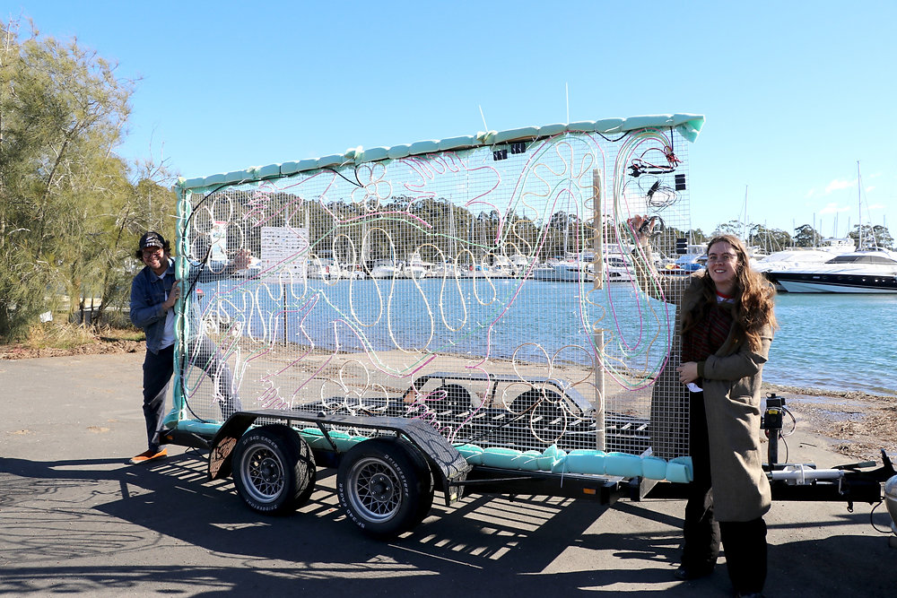 Giant lizard set to walk on water for Float Your Boat