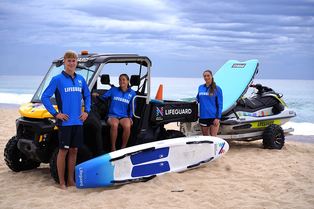 City of Newcastle trainee lifeguards make a splash in coastal careers
