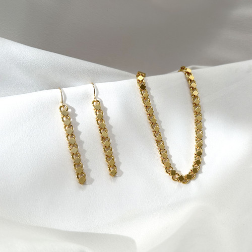 Scarlett Set Gold | industrial-jewel