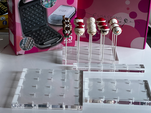 Small Acrylic Cake Pop Display Stand (6 holes) | Eccasioncakedesign