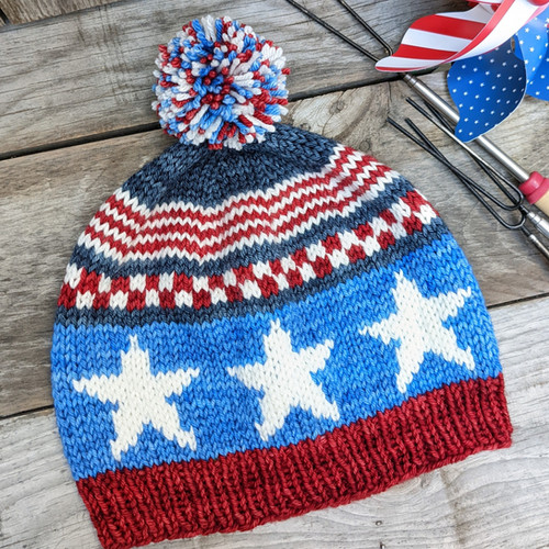 Star Spangled Beanie Pattern | NancyBatesDesigns