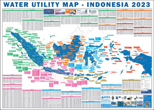 Water Utility Map - Indonesia 2023 (ADV) | mapsglobespecialist