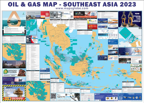 Oil and Gas Map - Southeast Asia 2023 (ADV) | mapsglobespecialist