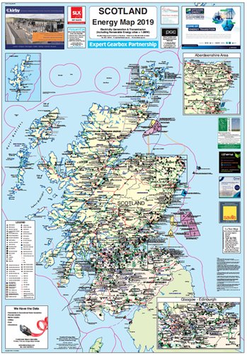 Scotland Energy Map 2019 (Electricity Generation & Transmission ...