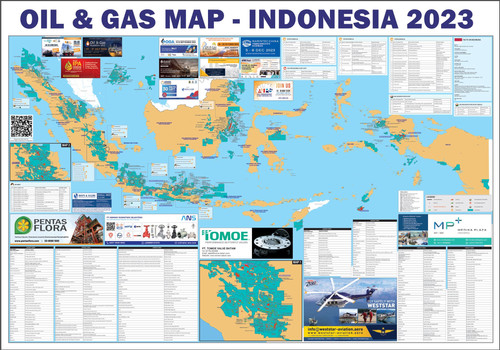 Oil and Gas Map - Indonesia 2023 (ADV) | mapsglobespecialist