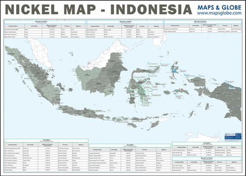 Nickel Map - Indonesia 2024 | mapsglobespecialist