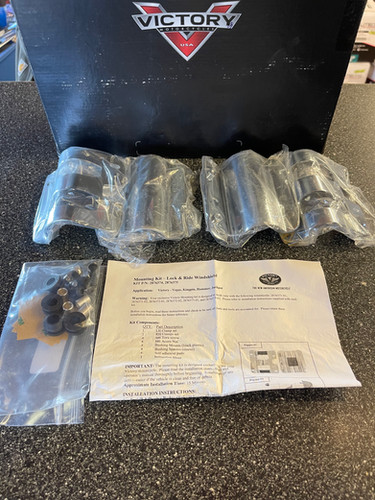 Victory Motorcycle Lock & Ride Windscreen Mounting Brackets | Spoiled ...