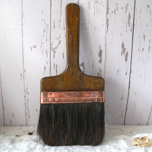 Vintage Wood and Copper Paint Brush | Milner & Pearce