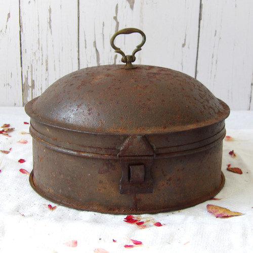 Antique Metal Spice Box | Milner & Pearce